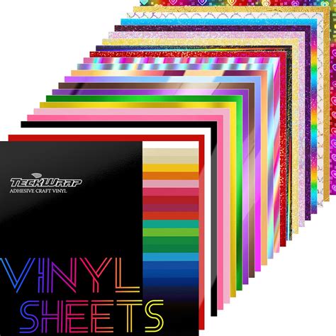 Beginner Craft Vinyl Sheets Pack 22 Pcs Global Teckwrapcraft