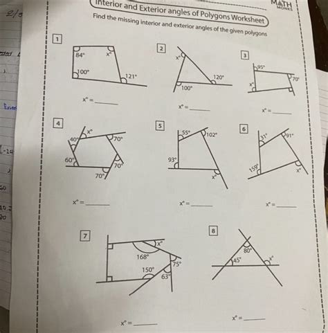 Interior And Exterior Angles Of Polygons Studyx