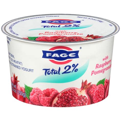 Fage Total 2 With Raspberry Pomegranate Lowfat Greek Strained Yogurt