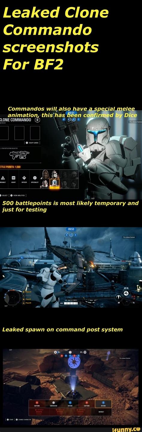 Leaked Clone Commando Screenshots For Bf2 Commandos Will Also Have