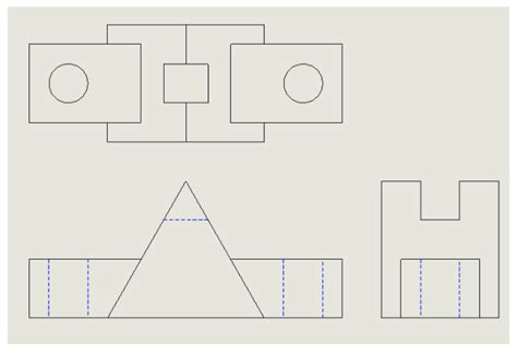 solved please create 3d sketch for the following multi‐view