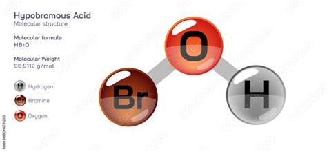 Hypobromous Acid Molecular Structure Formula Periodic Table Structural