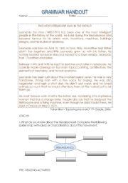 GRAMMAR HANDOUT SIMPLE PAST ESL Worksheet By Carolina Paz