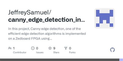 Github Jeffreysamuel Canny Edge Detection In Fpga In This Project Canny Edge Detection One