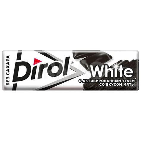 Жевательная резинка Dirol White Уголь и мята (13,6 г) - IRMAG.RU