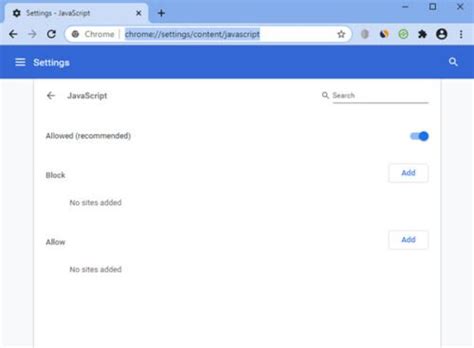 Enable Or Disable Javascript In Chrome Edge Firefox Opera