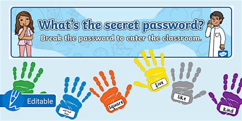 Whats The Password Classroom Door Display Twinkl