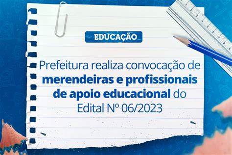 Prefeitura Realiza Convocação De Merendeiras E Profissionais De Apoio