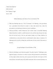 ASSIGNMENT 16 Cindy Garcia Docx Cindy Garcia Espinoza SSH 101 3W25