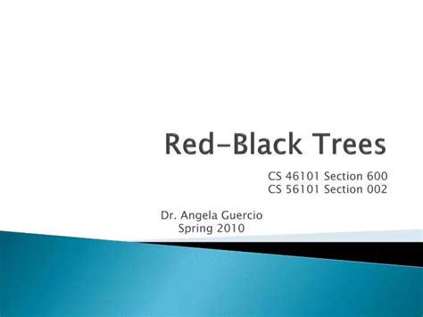 Ppt Red Black Trees Powerpoint Presentation Free Download Id5531704