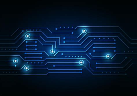 Premium Vector Circuit Technology Background With Hi Tech Digital Data Connection System And