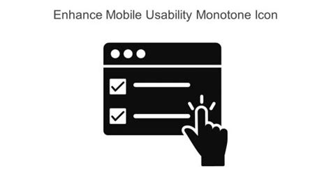 mobile usability icon powerpoint presentation and slides ppt