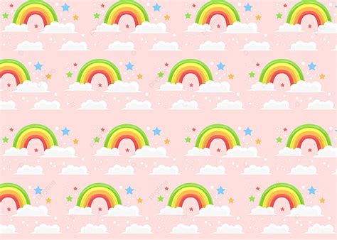 별과 구름 벡터 화려한 무지개 패턴 배경 무지개 무늬 손으로 그린 배경 일러스트 및 사진 무료 다운로드 Pngtree