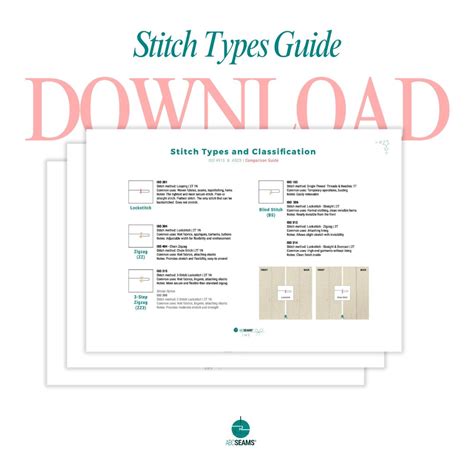 Stitch Types And Classification Guide Freebie