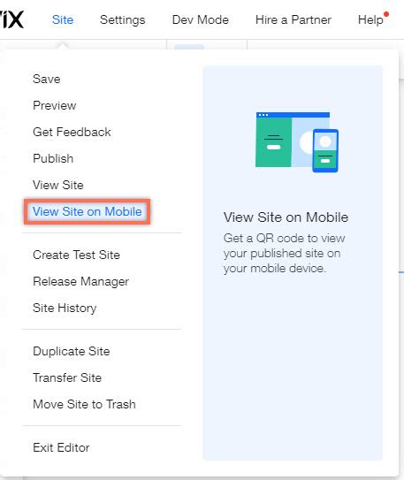 Wix Editor Viewing Your Wix Site On Your Mobile Device Help Center Wix