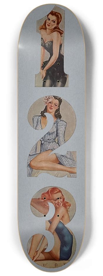 123 8 1 4 Skateboard Deck By Digoutthesky Skateboards