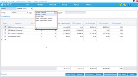 GSTR JSON Creation And Upload Using Saral GST Step
