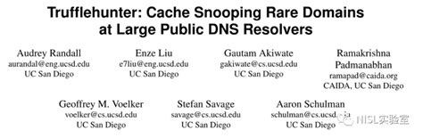 窥探大型公共dns解析器的缓存 安全内参 决策者的网络安全知识库