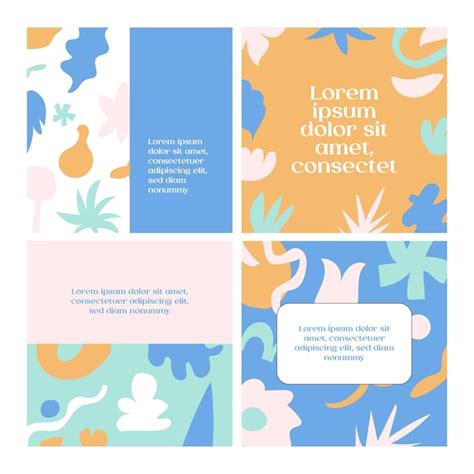 Premium Vector A Colorful Quotes Poster With Organic Shapes Element