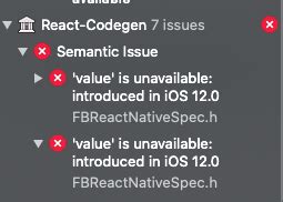 Javascript Fbreactnativespec H Error After Upgrading From X To Stack Overflow