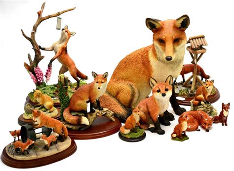 Lot 141 Border Fine Arts Fox Figures Including Out