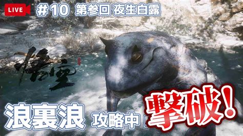 黒神話 悟空 第参回 夜生白露快活林 妖狐の小雷音寺の依頼浪裏浪 ろうりろ 魔将 劫波 ごうは 不能 ふのう を撃破PS5