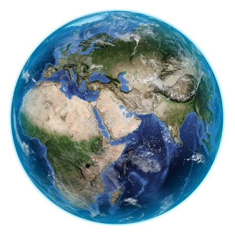 Planet Earth On White Background Stock Illustration Illustration Of