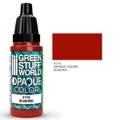 Acrylic Opaque Colors Scab Red Gsw