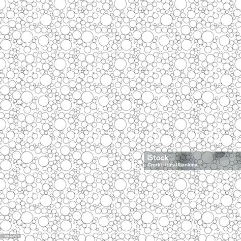 異なるサイズのランダムに配置された泡白い背景に黒い輪郭 イラストレーションのベクターアート素材や画像を多数ご用意 イラストレーション