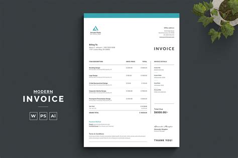 Clean Invoice On Behance