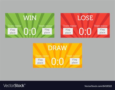 Win Lose Draw Patterns Royalty Free Vector Image
