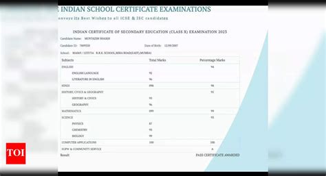 Icse Class 10 Result 2023 Maulvi S Son Cracks Icse 10th Board Exams