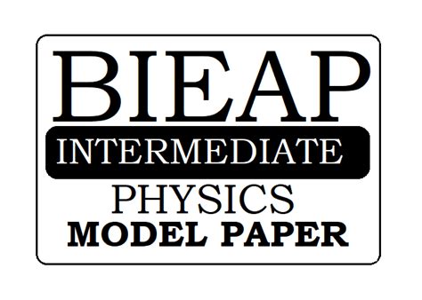 AP 1st 2nd Inter Physics Model Paper 2025 Pdf Download