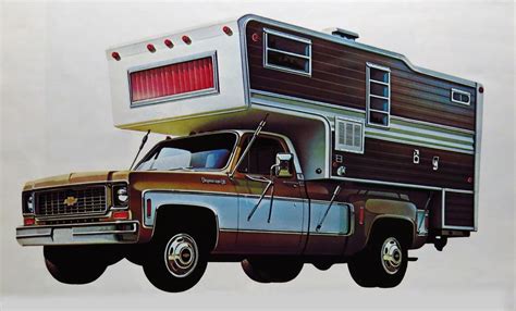 1974 Chevrolet Cheyenne Super C 30 Camper Special With Truck Bed Camper