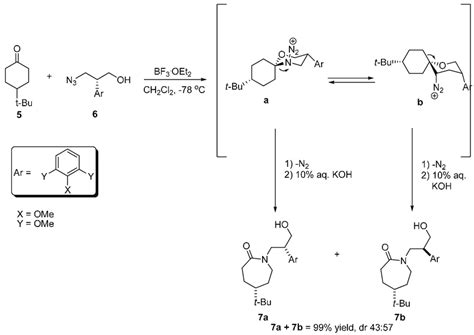 Scheme 1 Reaction Of Hydroxyalkyl Azide 6 And Cyclic Ketone 5 For The