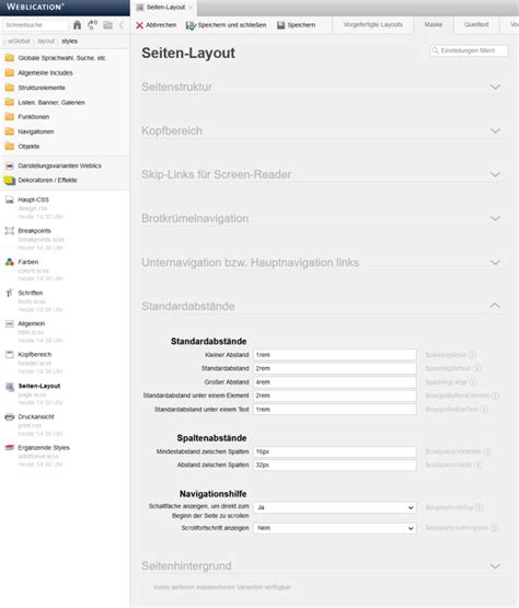 Version CSS bearbeiten über Masken Bereiche auf zuklappar