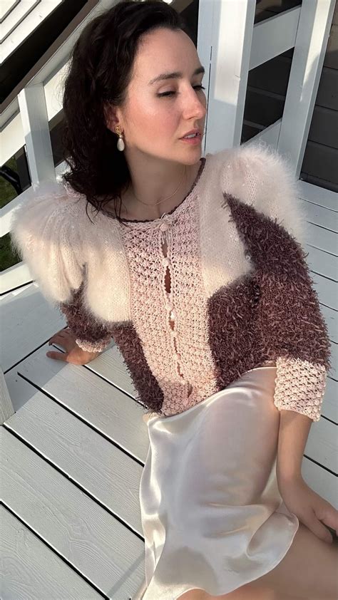 Angora Hand Knitted Cardigan Scandicmama