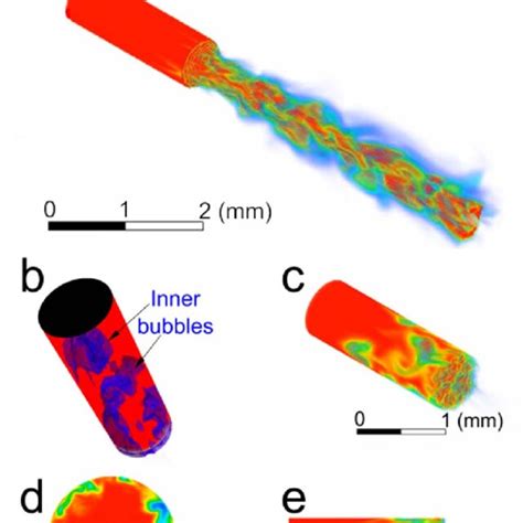 Sequential Frames Of Cfd Simulations Of Pva Solution Atomized In The Fb
