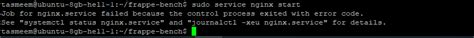 Nginx Error Sudo Nginx T Erpnext Frappe Forum