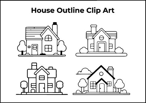 Home Clipart Outline At Nita Myers Blog