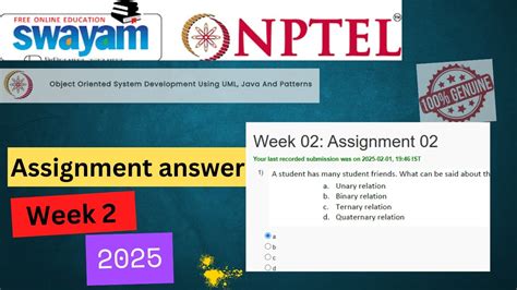 Nptel Week 2 Object Oriented System Development With Uml Java And Patterns 2025 Assignment