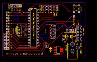 Atmega Break Board EasyEDA Open Source Hardware Lab