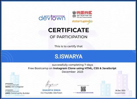 Completed Instagram Cloning Bootcamp Iswarya Singaram Posted On The