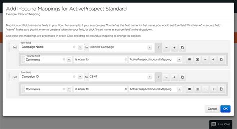 Inbound Field Mapping ActiveProspect