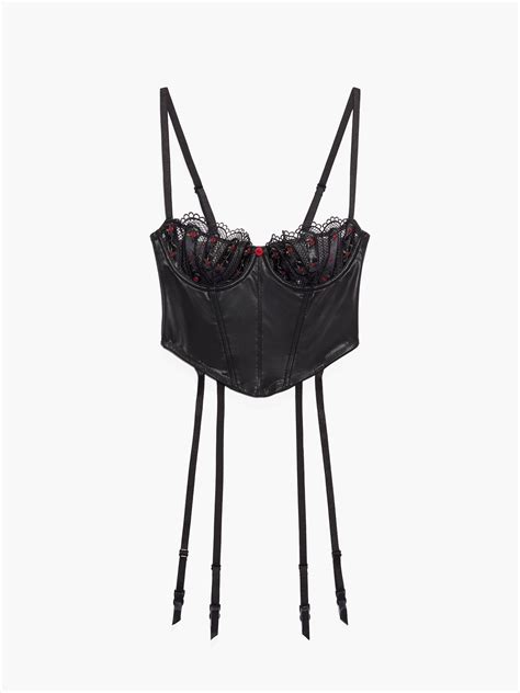 Renaissance Rose Bustier In Black Savage X Fenty