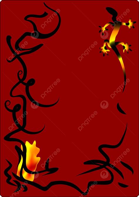 Salamander Symbol Of Fire Sign Reptile Element Vector Sign Reptile