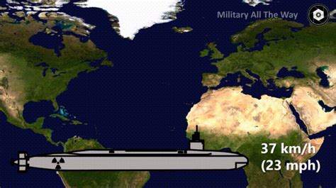 Nuclear Submarines Can Go Around The World Twice Or Make The Round Trip