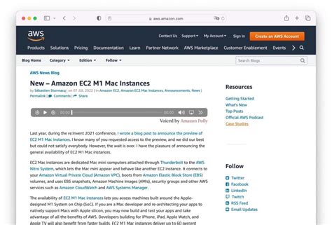 Mac mini M1 2020 を利用したAmazon EC2 M1 Macインスタンスの一般提供が開始