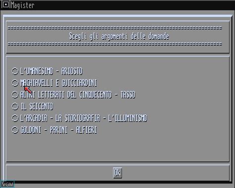 Magister Letteratura Italiana Vol 2 For Commodore Amiga The Video