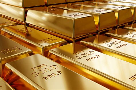 3d 파인 골드 바 세트 금괴 및 금융 개념 3d 렌더링 국가 비축량을 위한 귀금속 황금 배경입니다 1kg의 금괴 잉곳의 Aurum 금속 투자용 금괴 3차원 형태에 대한